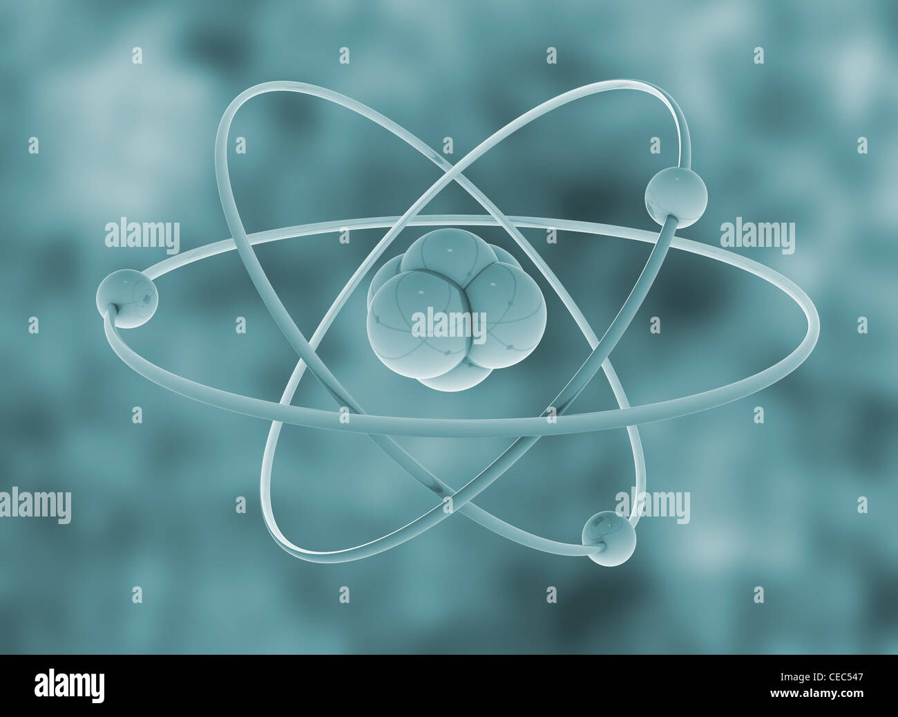 Atom illustration high resolution 3d render Stock Photo - Alamy