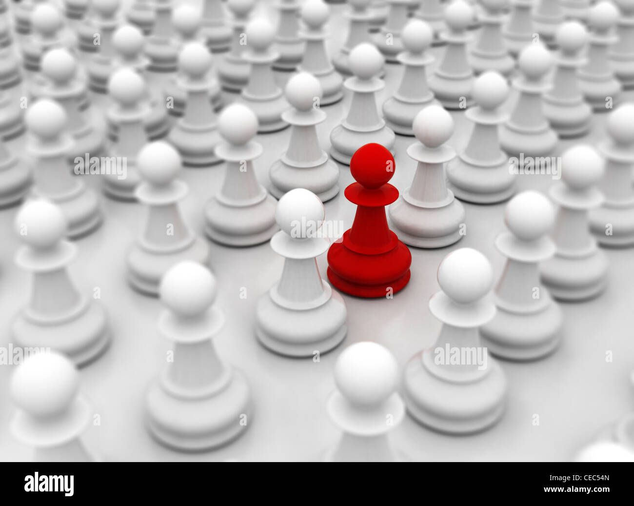 Standing out from the crowd Stock Photo - Alamy