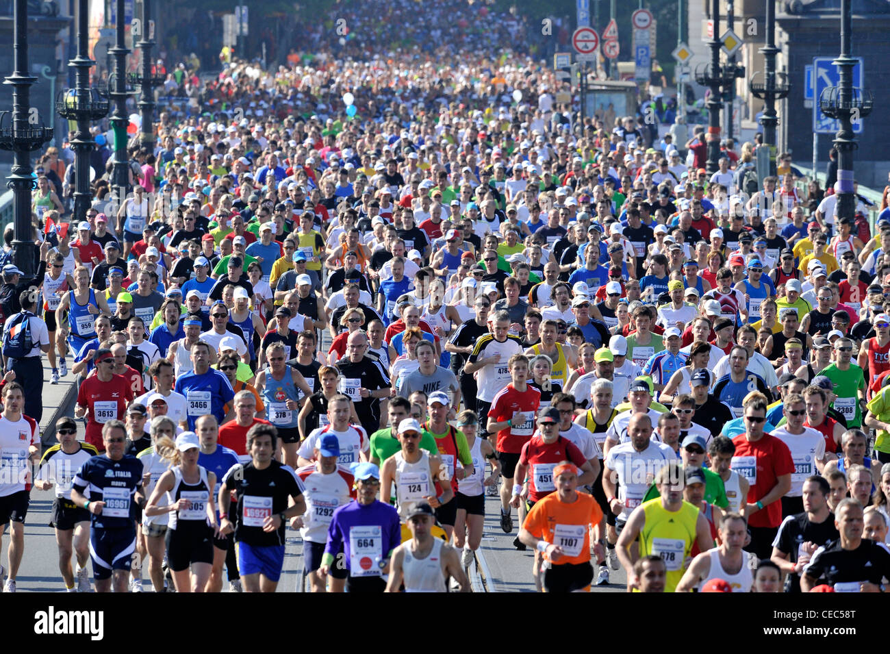 Prague International marathon Stock Photo - Alamy