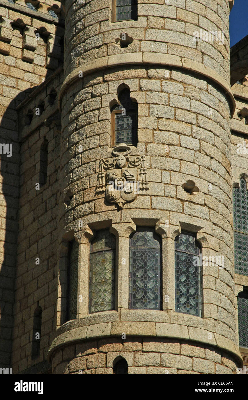 EUROPE, SPAIN, Astorga, Bishop’s Palace designed by Antoni Gaudi (19th ...