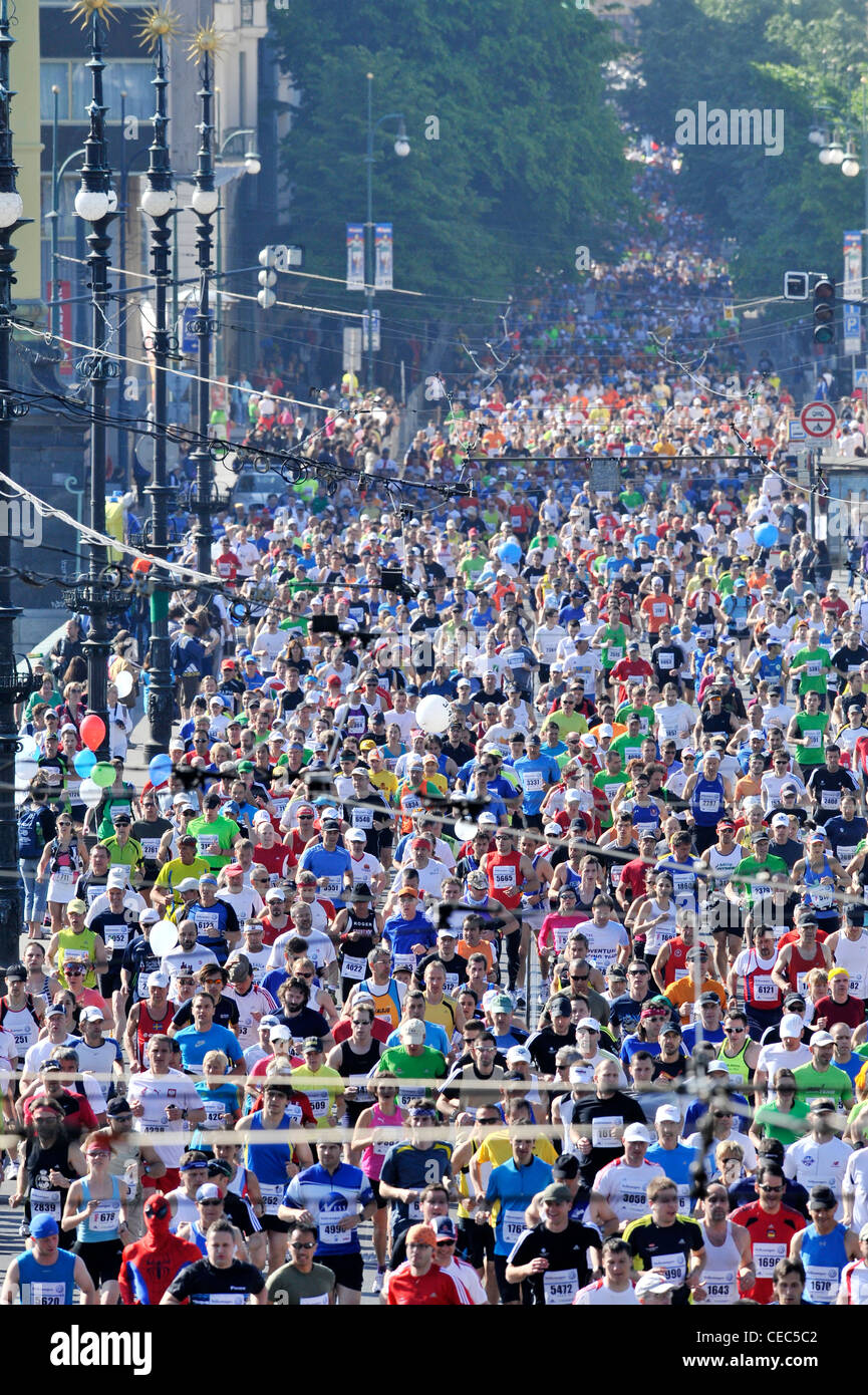 Prague International marathon Stock Photo - Alamy