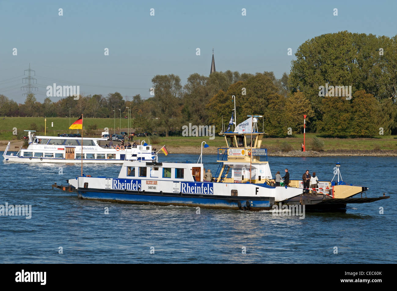 Rhine ferry, Duisburg, Germany Stock Photo - Alamy