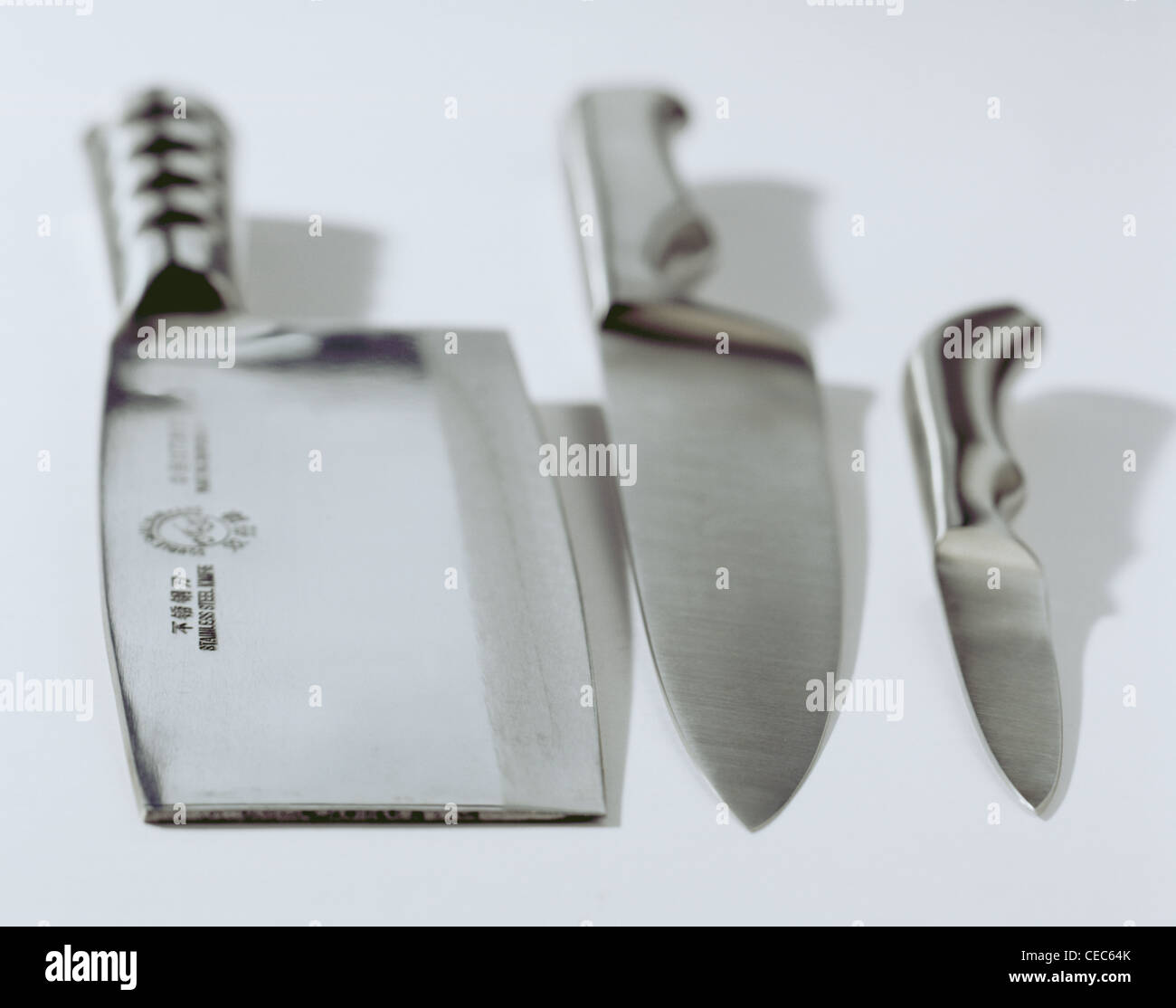 Cut out: Chipper knife and sharp knives Stock Photo - Alamy