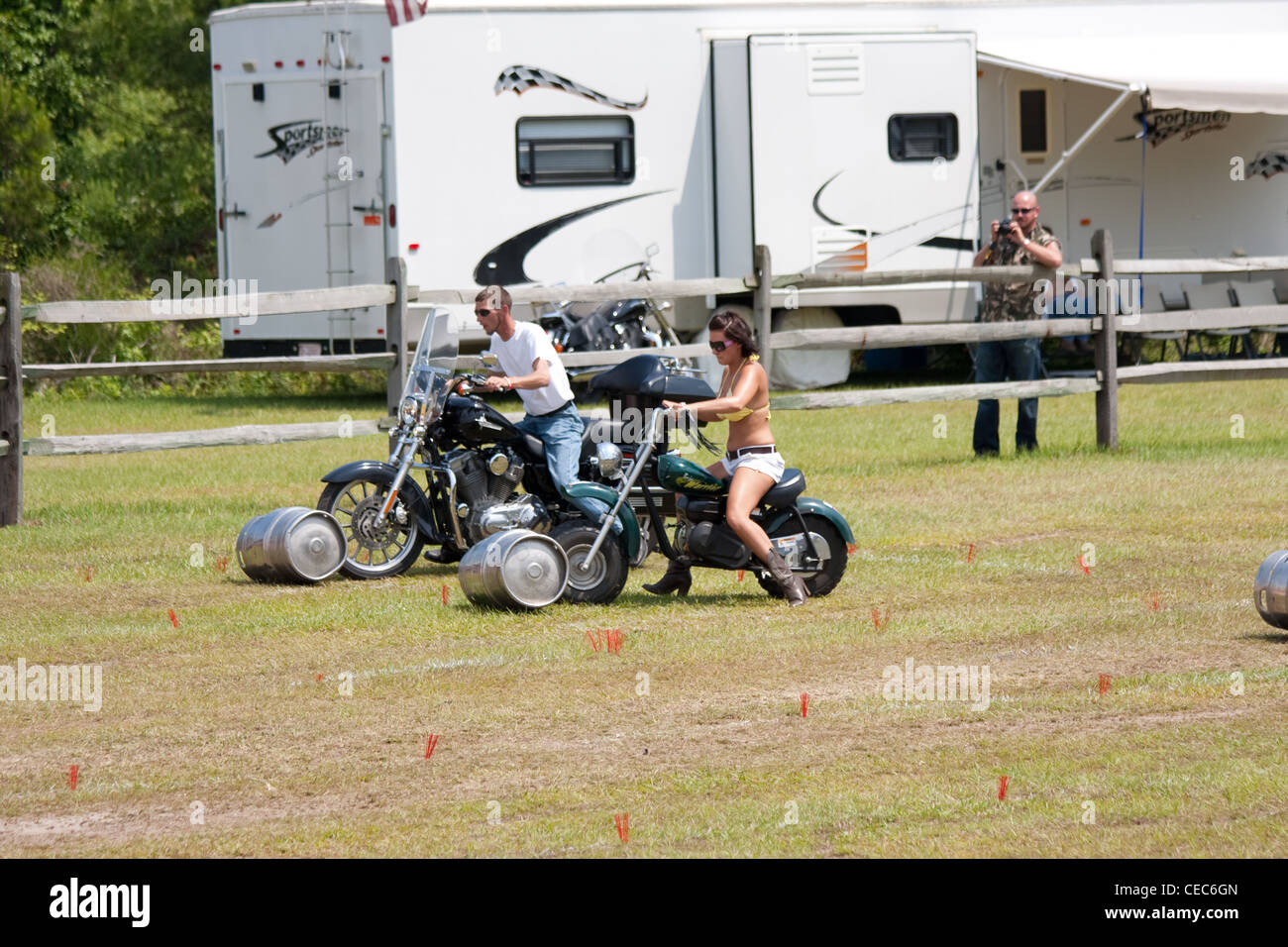 Motorcycle barrel roll event in Myrtle Beach South Carolina USA Stock ...