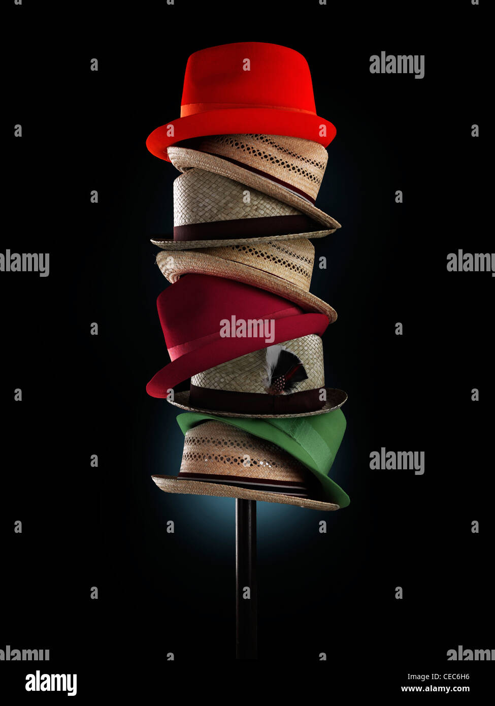 Hats on a stand hi-res stock photography and images - Alamy