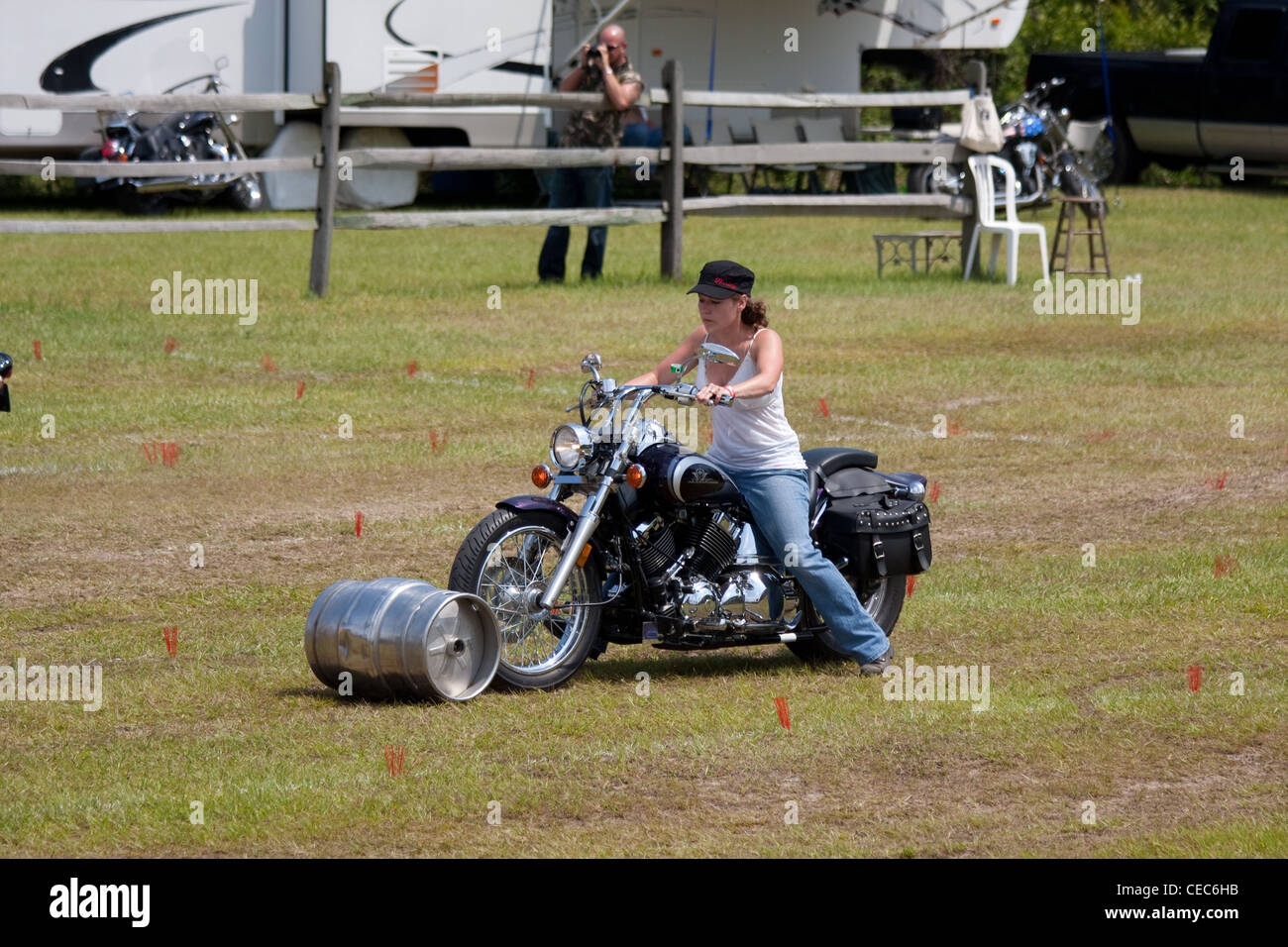 Motorcycle barrel roll event in Myrtle Beach South Carolina USA Stock ...