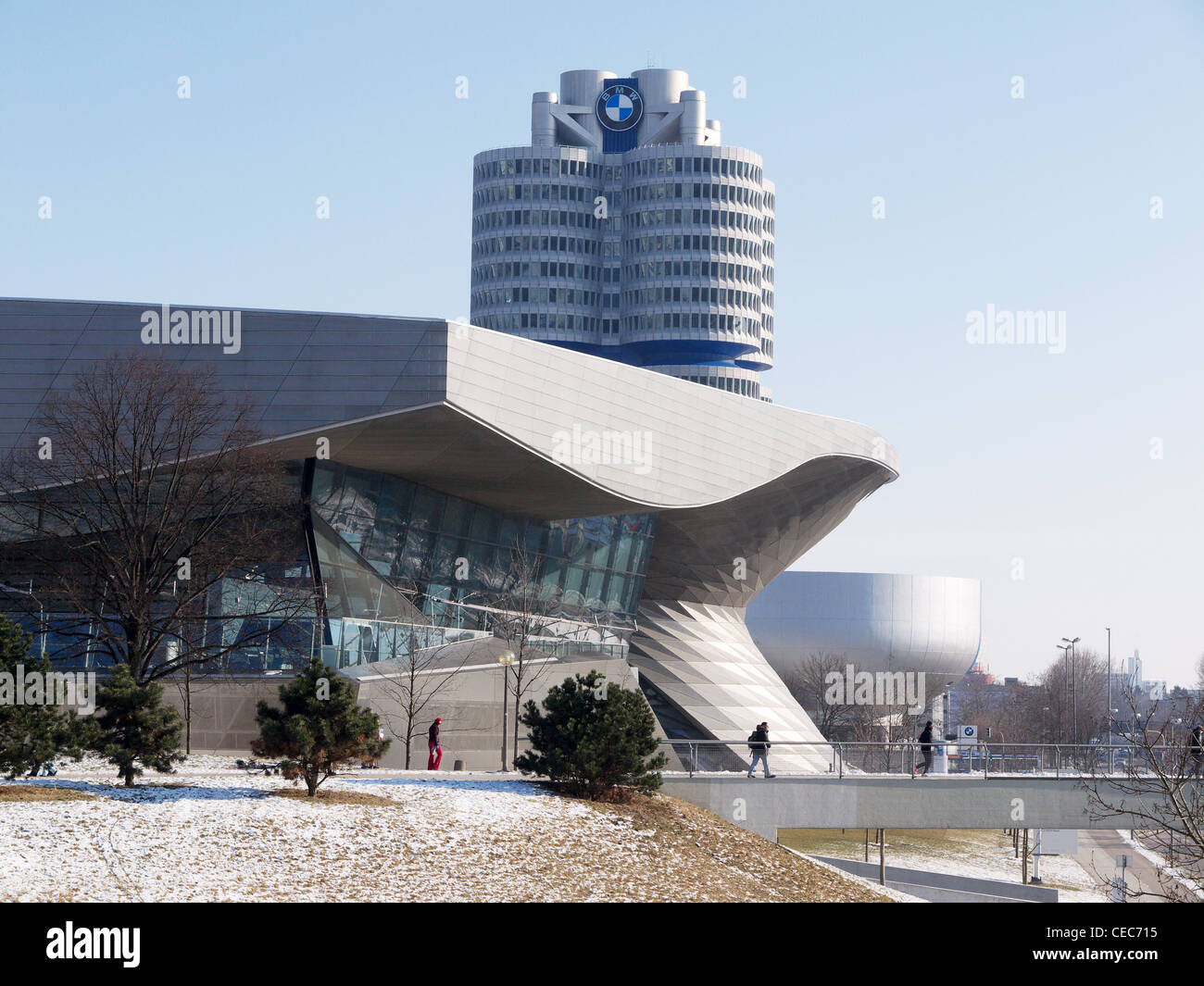 BMW world with BMW tower,Munich Stock Photo - Alamy