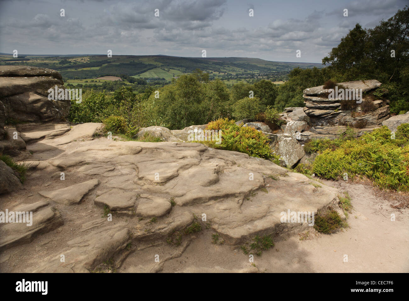 Brimham Rocks formations in the Yorkshire Dales, North Yorskire, UK ...