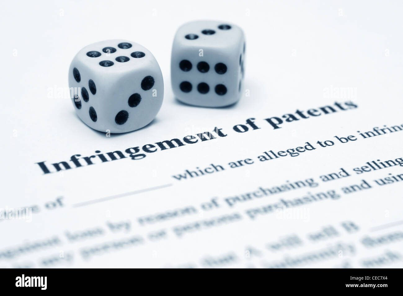 Infringement of patents form concept Stock Photo - Alamy