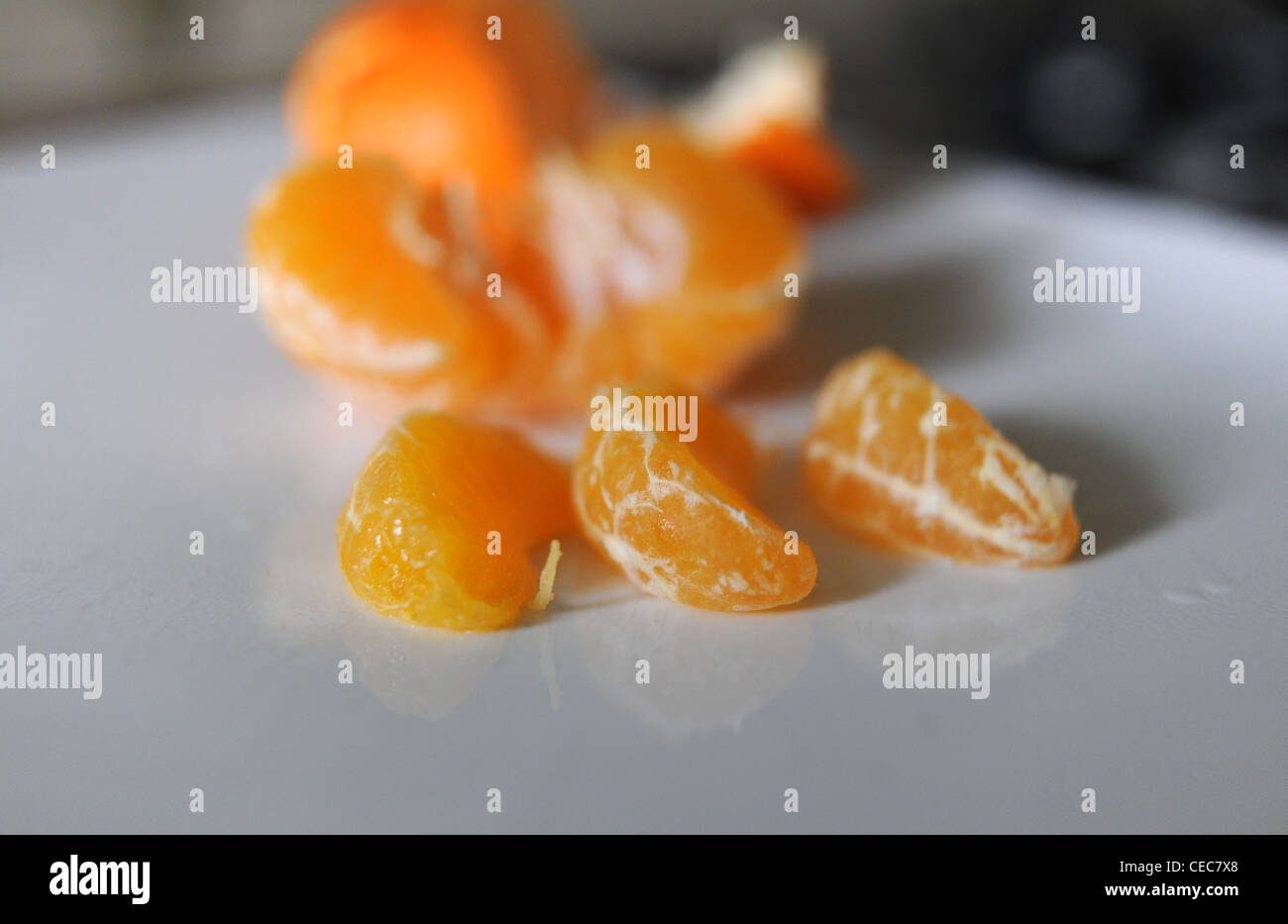 Segments of a Satsuma fruit rich in vitamin C for good health Stock ...