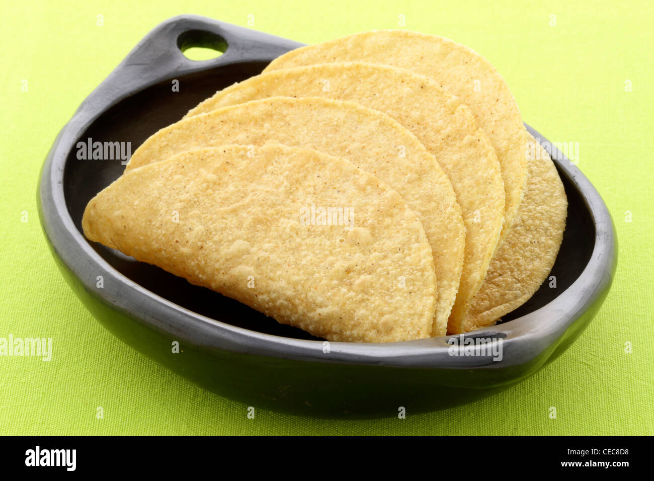 fresh and crunchy delicious mexican taco shells Stock Photo - Alamy