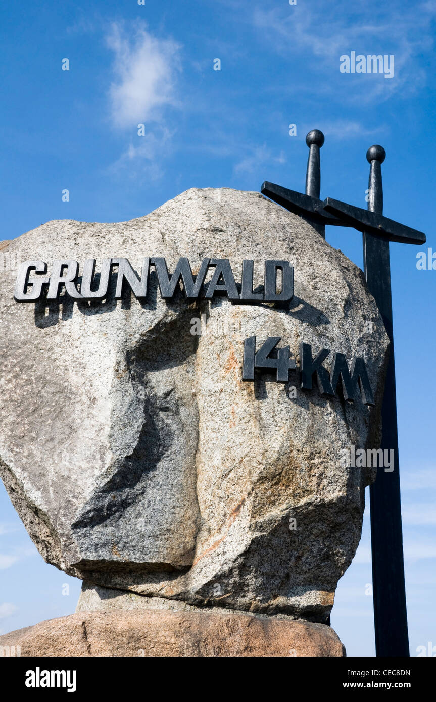 monument to the Battle of Grunwald (1410), Grunwald, Poland Stock Photo ...
