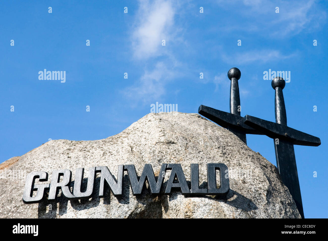 monument to the Battle of Grunwald (1410), Grunwald, Poland Stock Photo ...