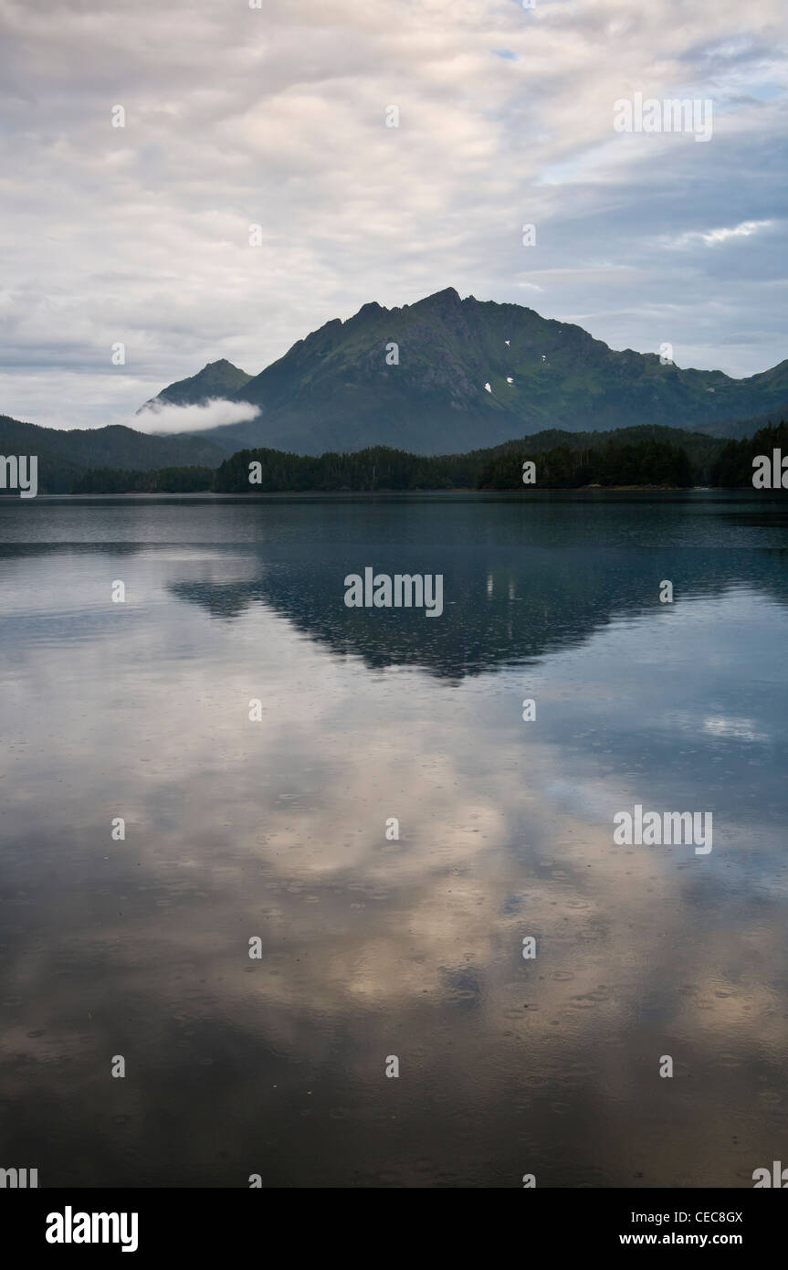 Evening reflection in southeast Alaska Stock Photo - Alamy
