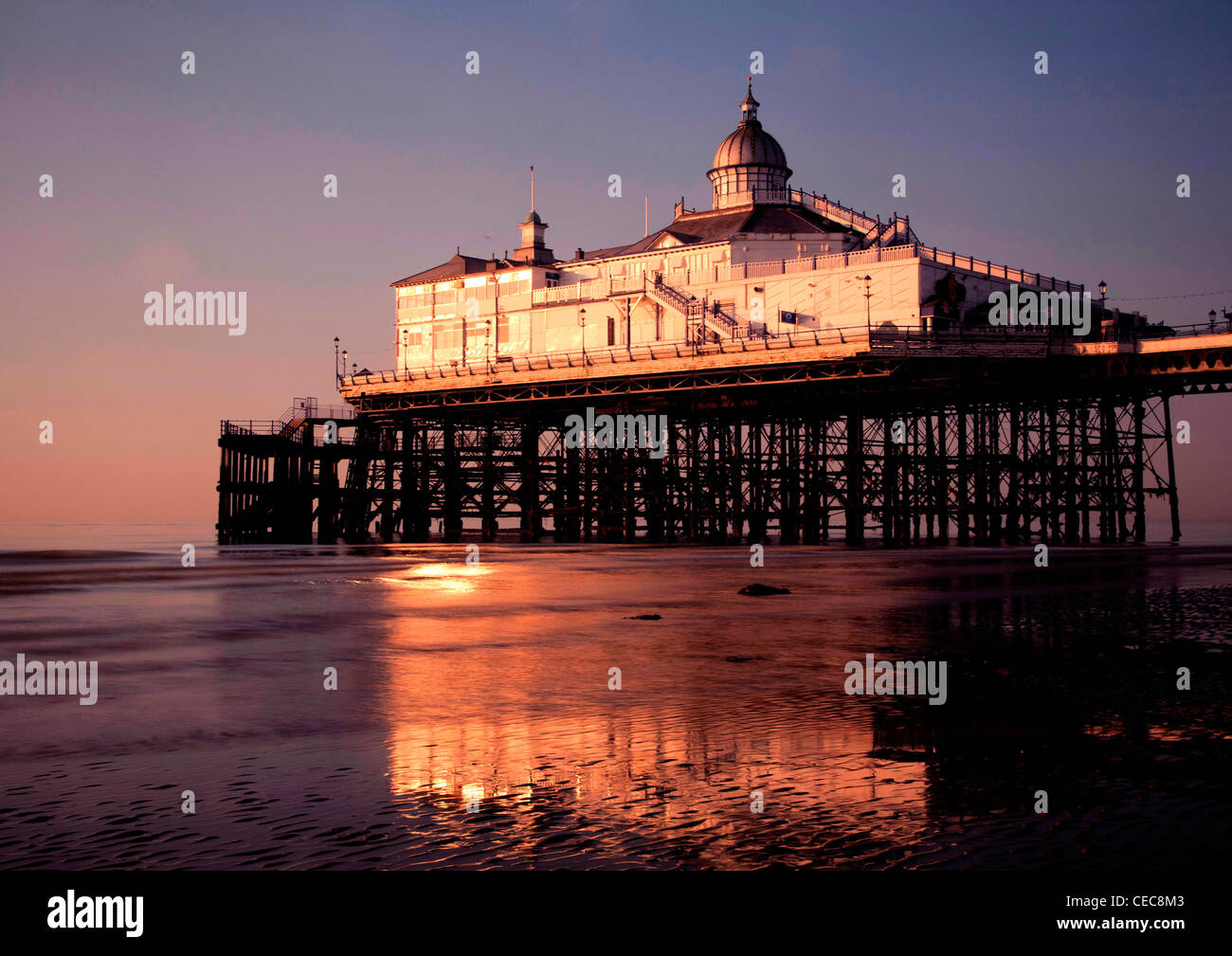 Early morning light on one of Britain's last standing Victorian piers ...