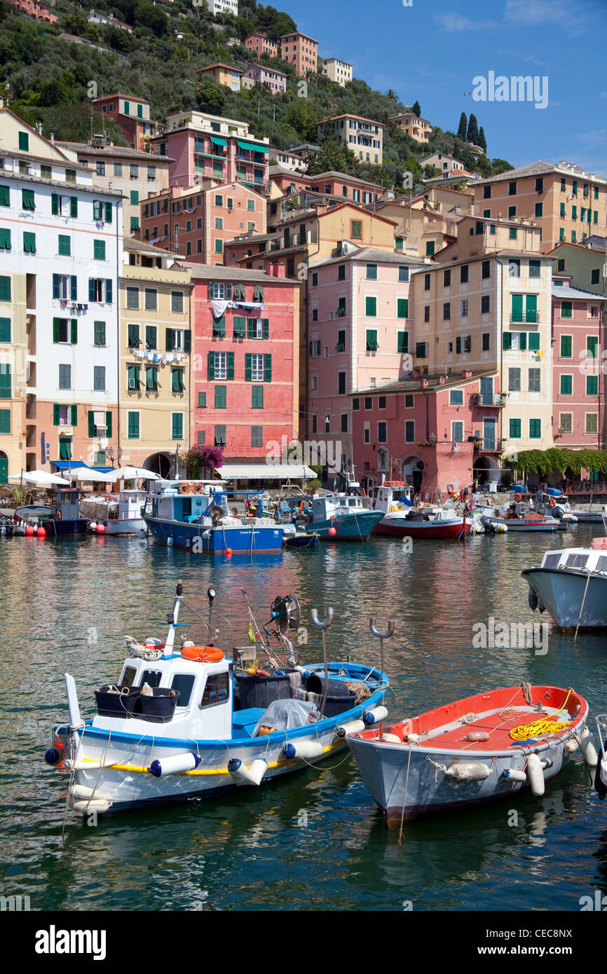 Fishing harbour of Camogli, fishing village at province Genua, Liguria ... Fishing harbour of Camogli, fishing village at province Genua, Liguria ...
