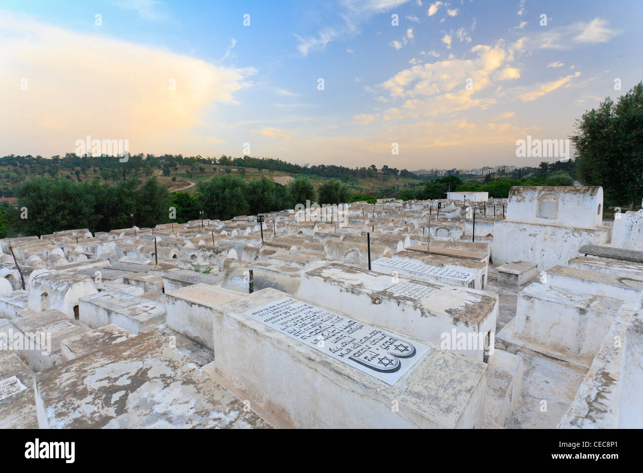 Morocco, Fes, Medina (Old Town), Synagogue, Jewish Cemetery Stock Photo ...