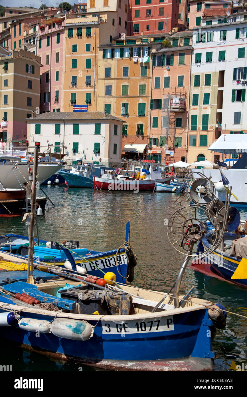 Fishing harbour of Camogli, fishing village at province Genua, Liguria ... Fishing harbour of Camogli, fishing village at province Genua, Liguria ...