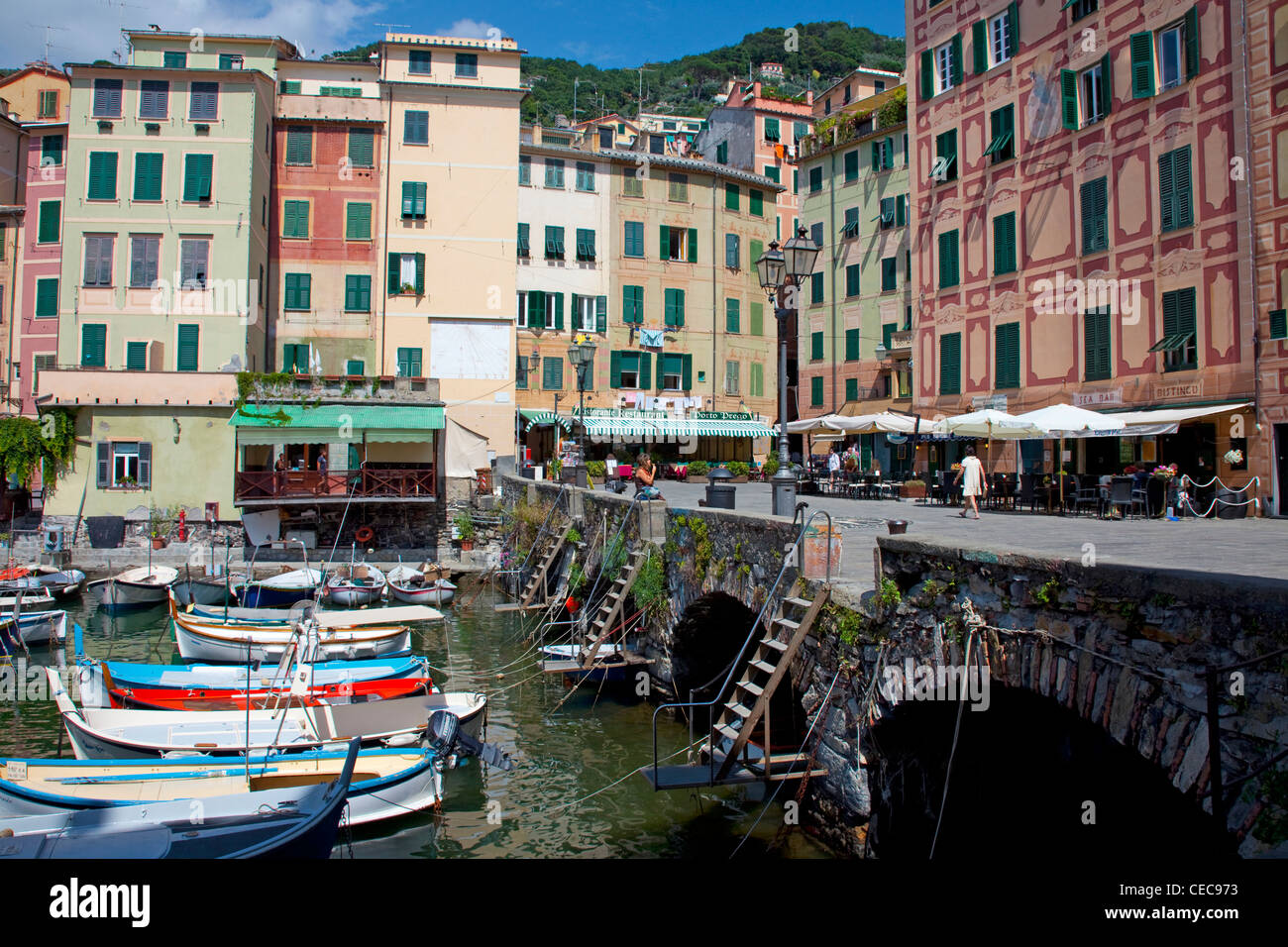 Fishing harbour of Camogli, fishing village at province Genua, Liguria ... Fishing harbour of Camogli, fishing village at province Genua, Liguria ...