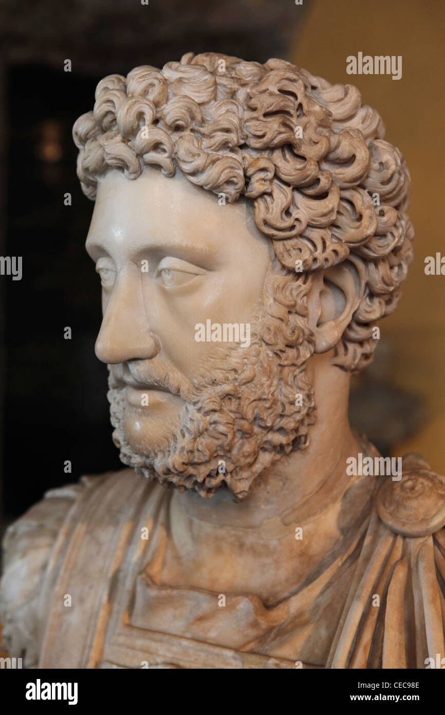 Marble bust of Emperor Commodus Stock Photo - Alamy