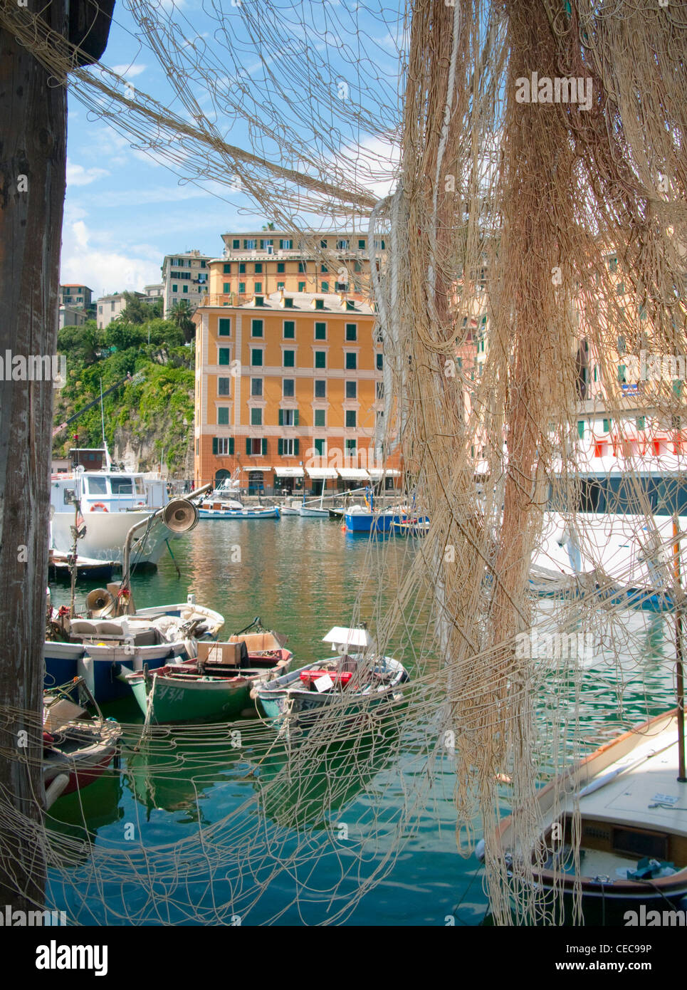 Fishing harbour of Camogli, fishing village at province Genua, Liguria ... Fishing harbour of Camogli, fishing village at province Genua, Liguria ...