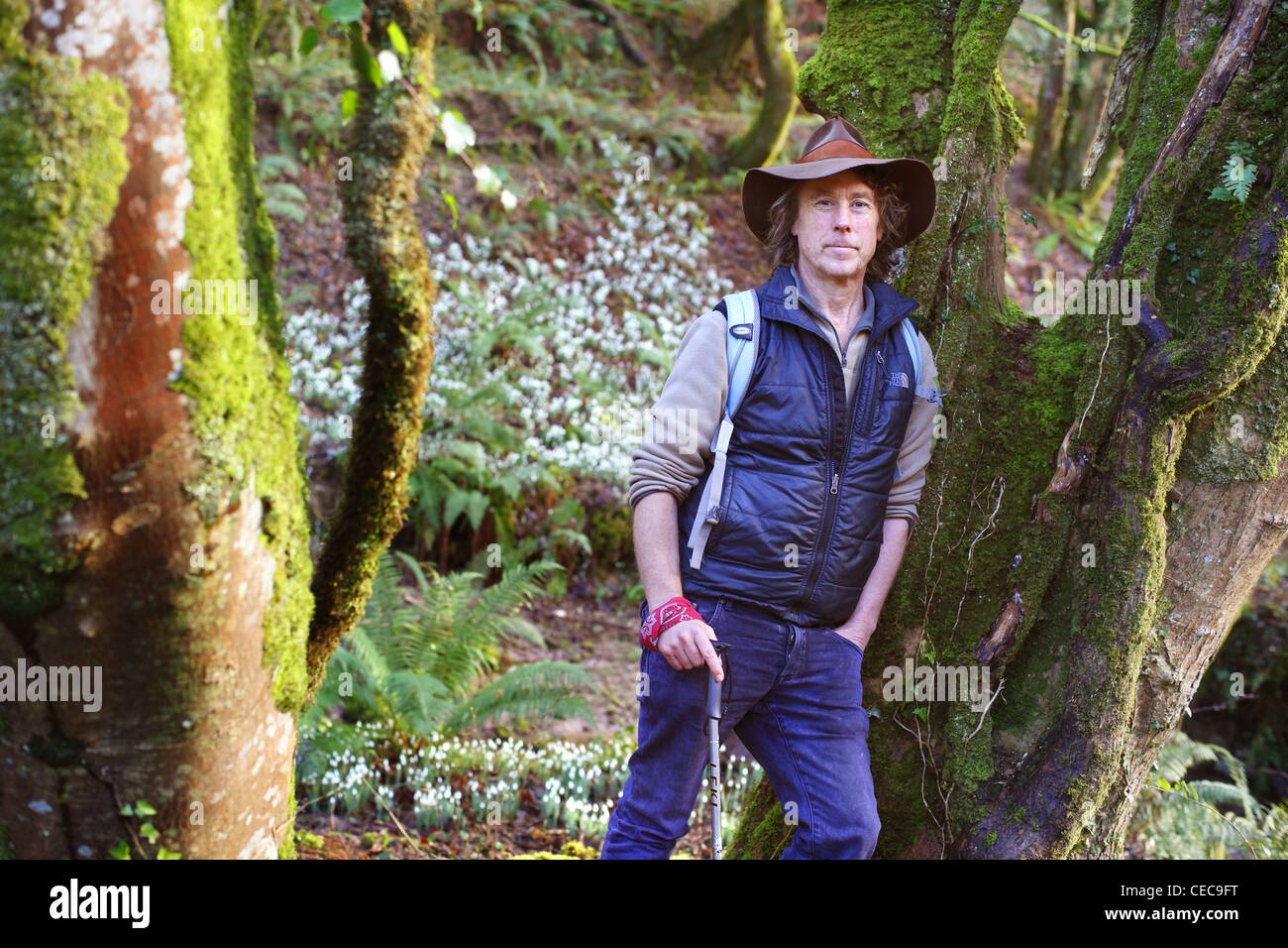 Rev. Peter Owen-Jones in Snowdrop Valley near Wheddon Cross on Exmoor ...