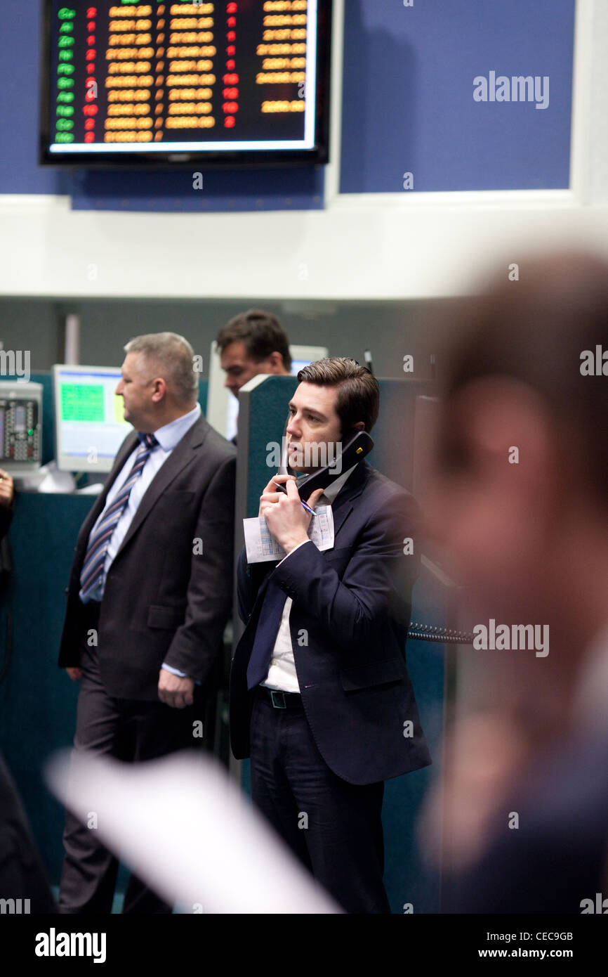 Traders in the Ring, at London Metal Exchange, Leadenhall Street, City ...