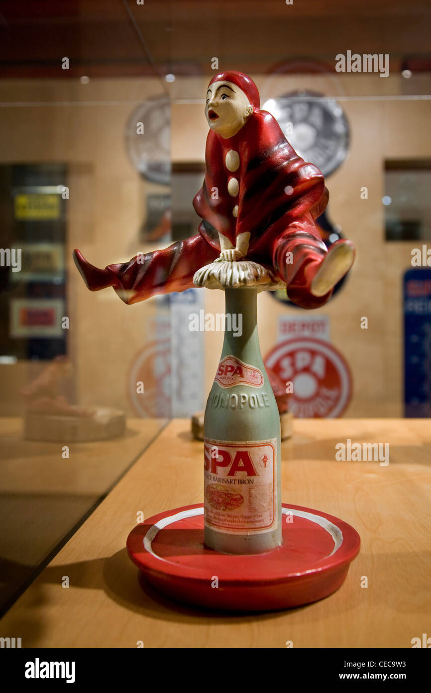 Mascot in the museum of the brand of mineral water Spa Monopole in Spa ...