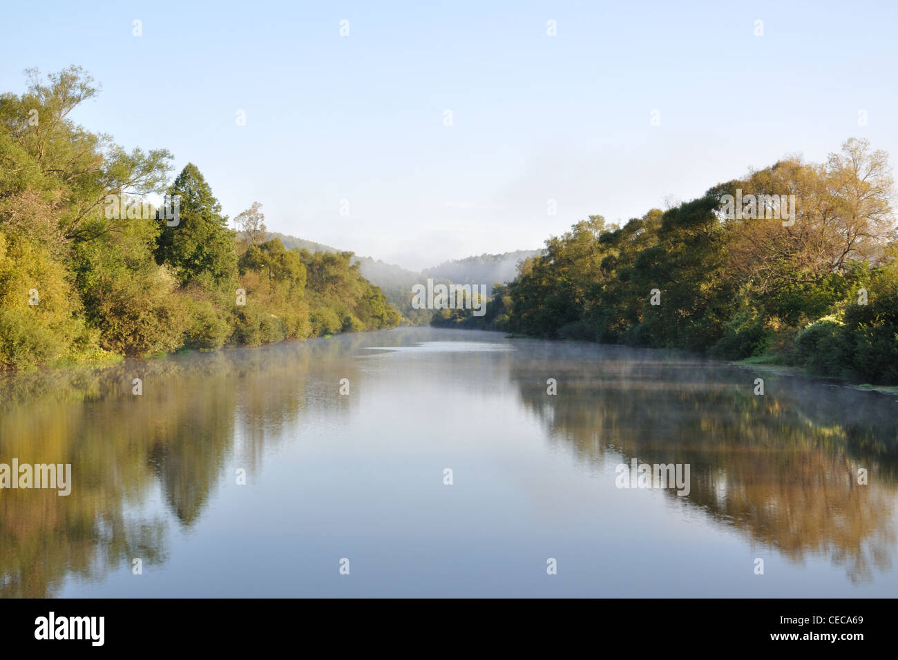 Landscape with river Stock Photo - Alamy