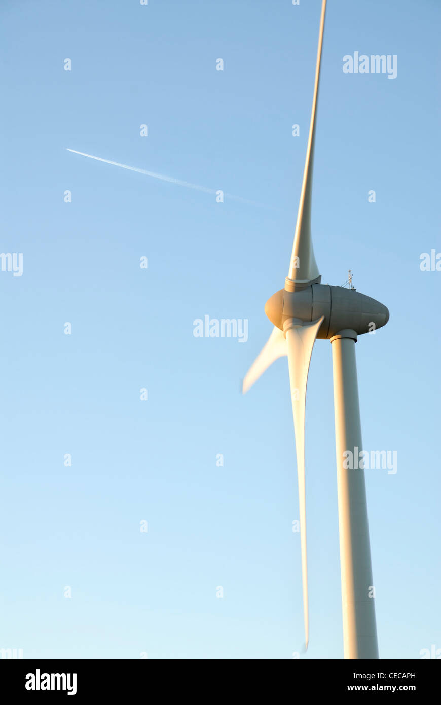 Full frame vertical photo. Slight Motion blur on blades. UK Stock Photo ...