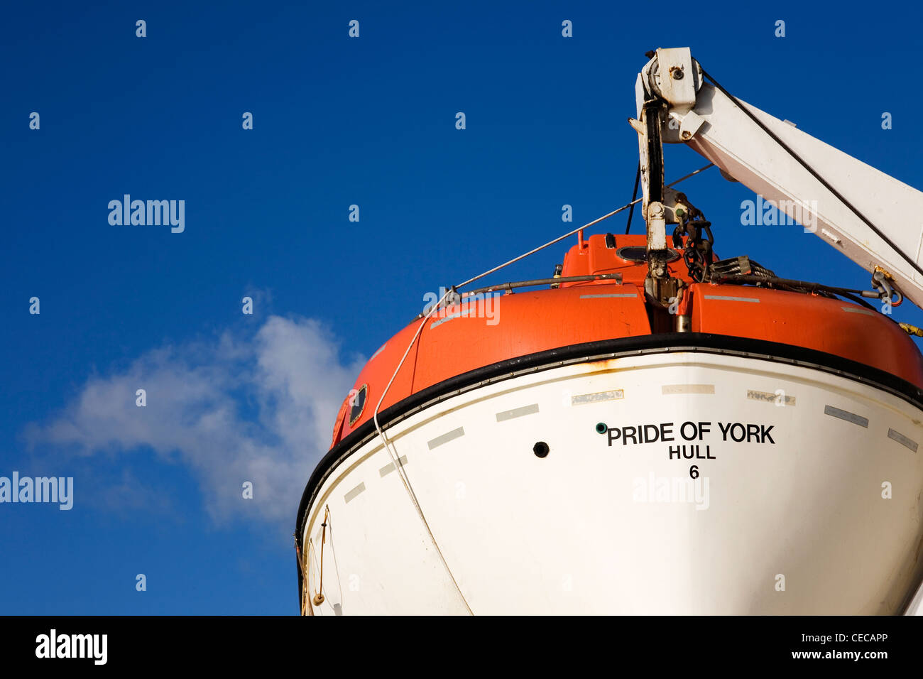 The Pride of York Ferry Lifeboat Stock Photo - Alamy