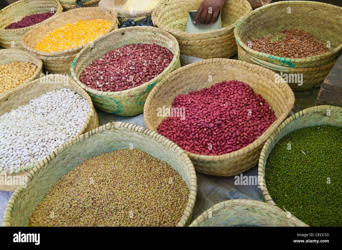 Local market selling spices, Antananarivo, Madagascar Stock Photo - Alamy