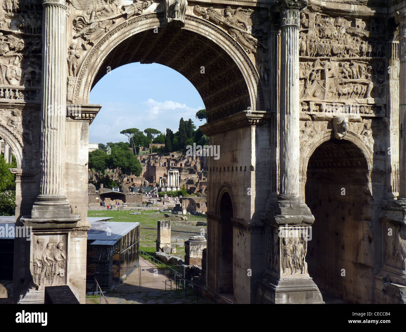 Arch of Septimius Severus, Forum Romanum, Rome, Italy, Europe Stock ...