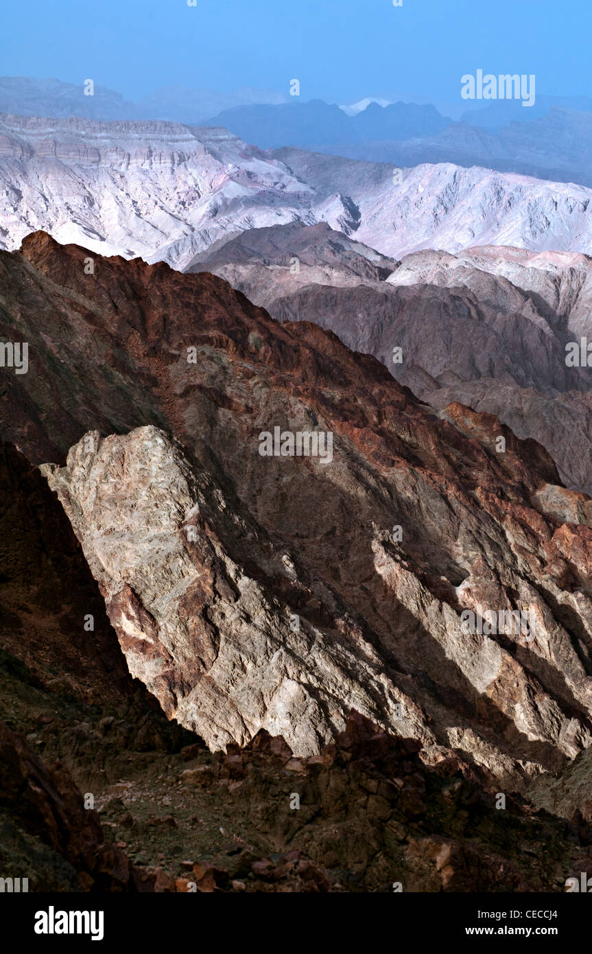 Wild Mountain Landscape of the Negev Desert Eilat Massif Reserve Israel ...