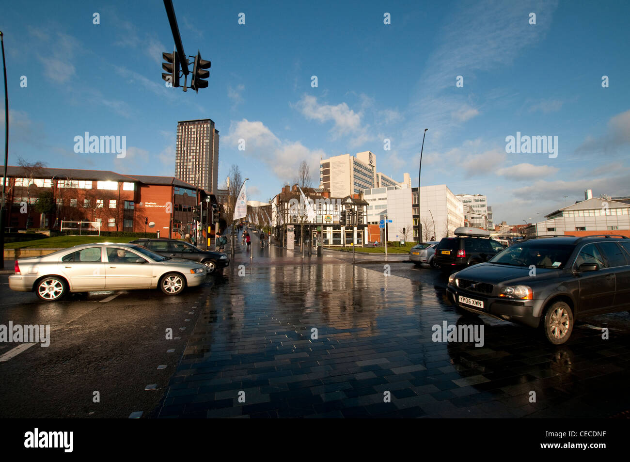 Looking up Howard Street from the A61 Sheffield City Centre, South ...