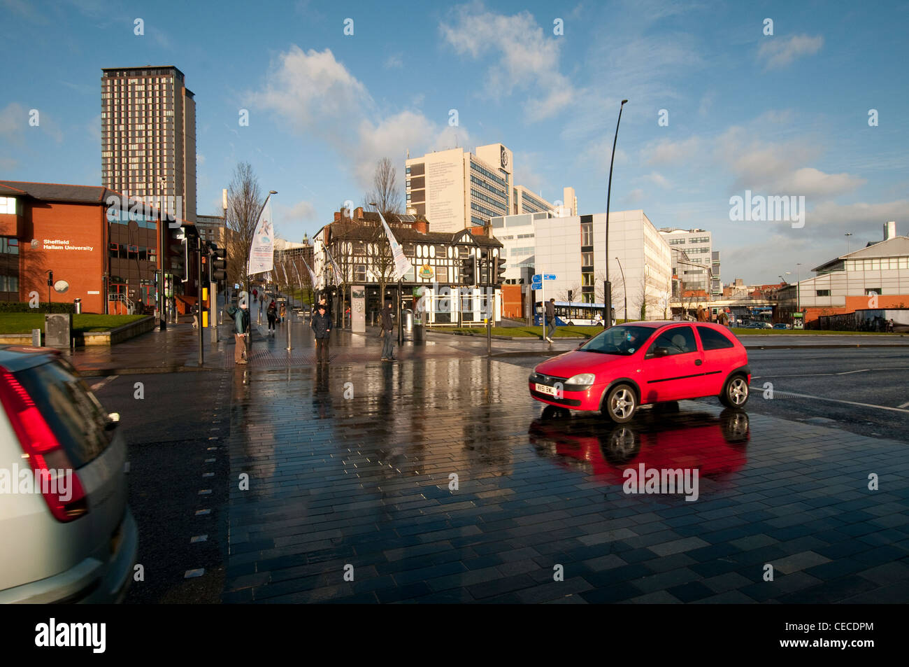 Looking up Howard Street from the A61 Sheffield City Centre, South ...
