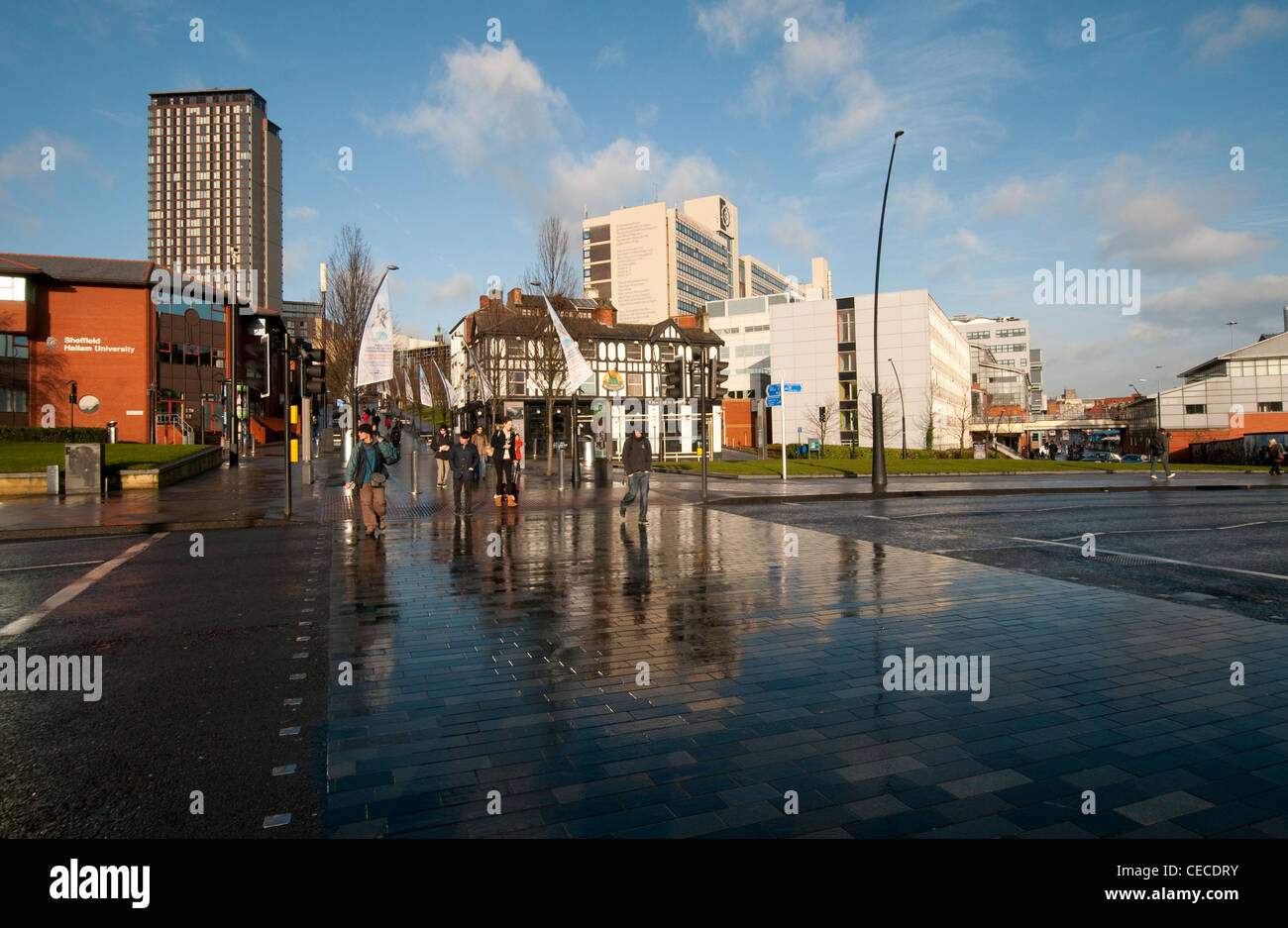 Looking up Howard Street from the A61 Sheffield City Centre, South ...