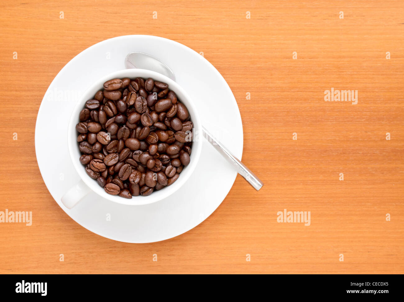 Cup of coffee beans Stock Photo - Alamy