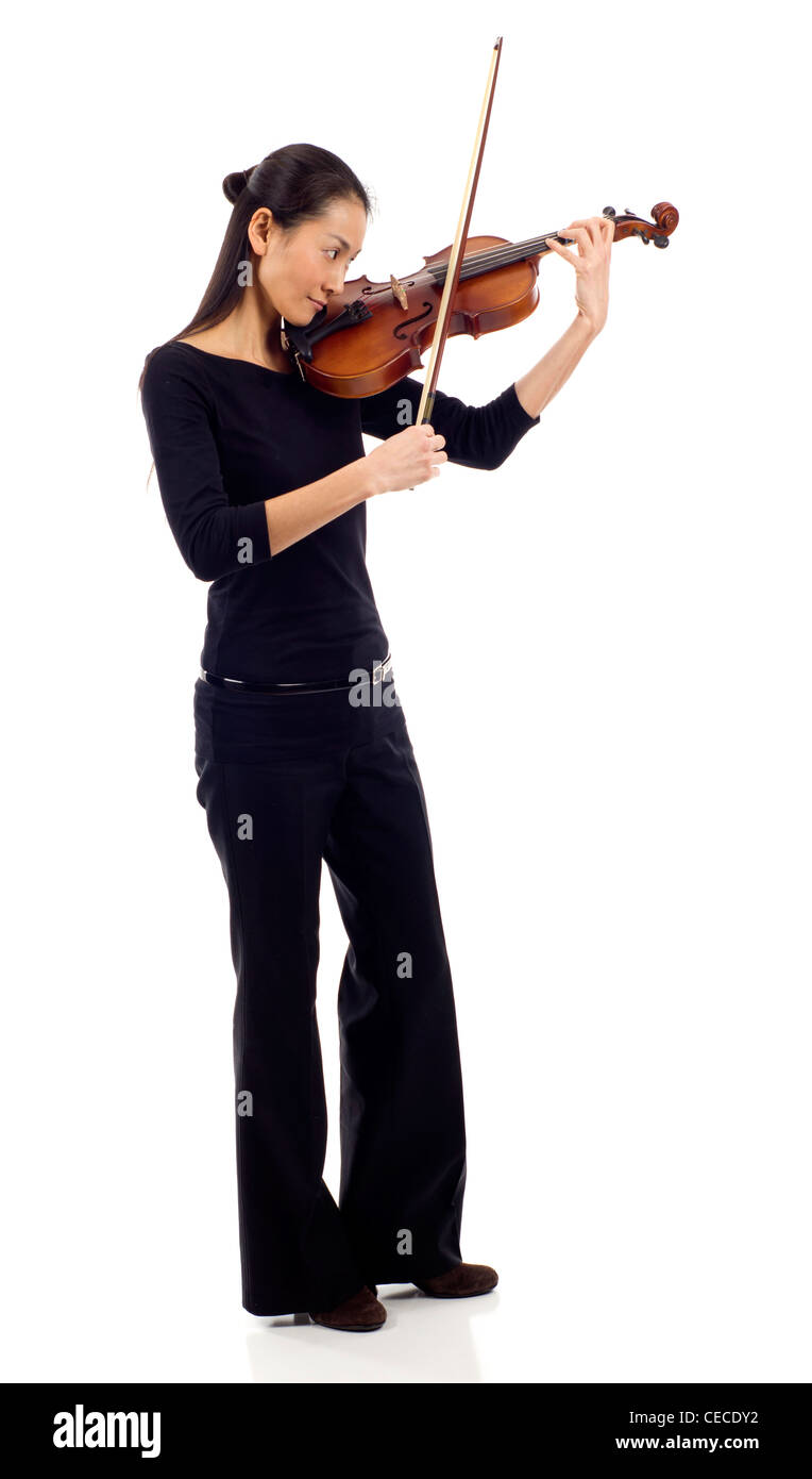 Asian chinese woman playing violin High Resolution Stock Photography ...