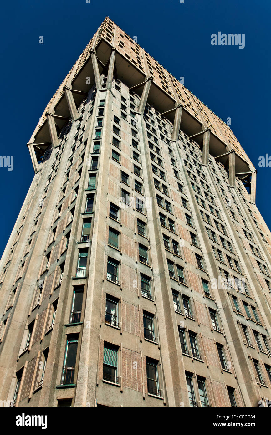 The Velasca Tower, Torre Velasca, designied by BBPR architectural ...