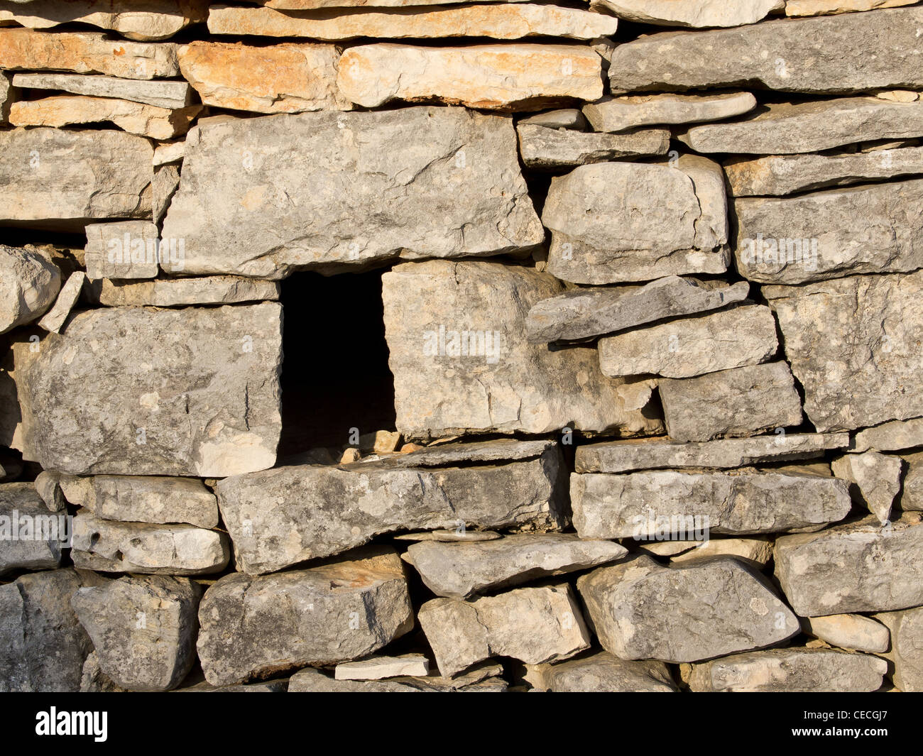 old stone wall with ventilation hall Stock Photo - Alamy