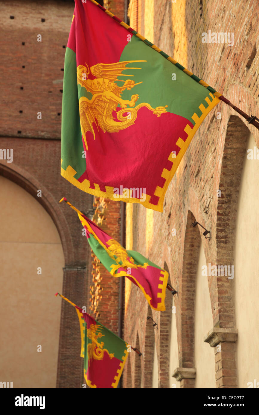 Siena tuscany italy flag flags hi-res stock photography and images - Alamy