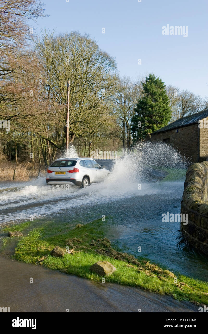 Driving on flooded lane hi-res stock photography and images - Alamy
