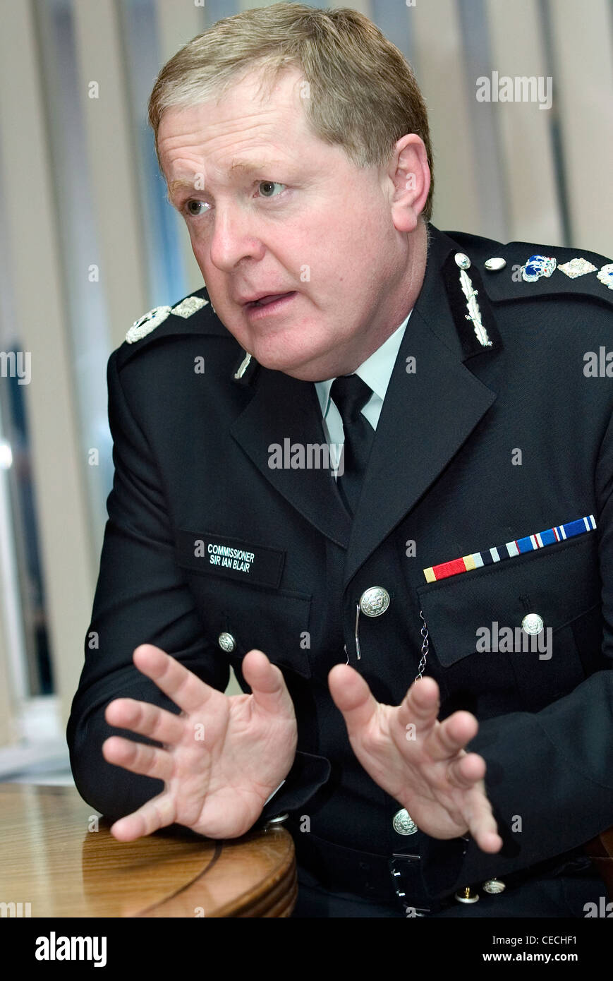 Sir Ian Blair, British Metropolitan Police chief commissioner from 2005 ...
