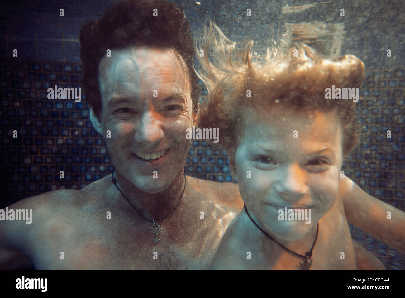 Man Smiling Underwater Underwater View High Resolution Stock ...