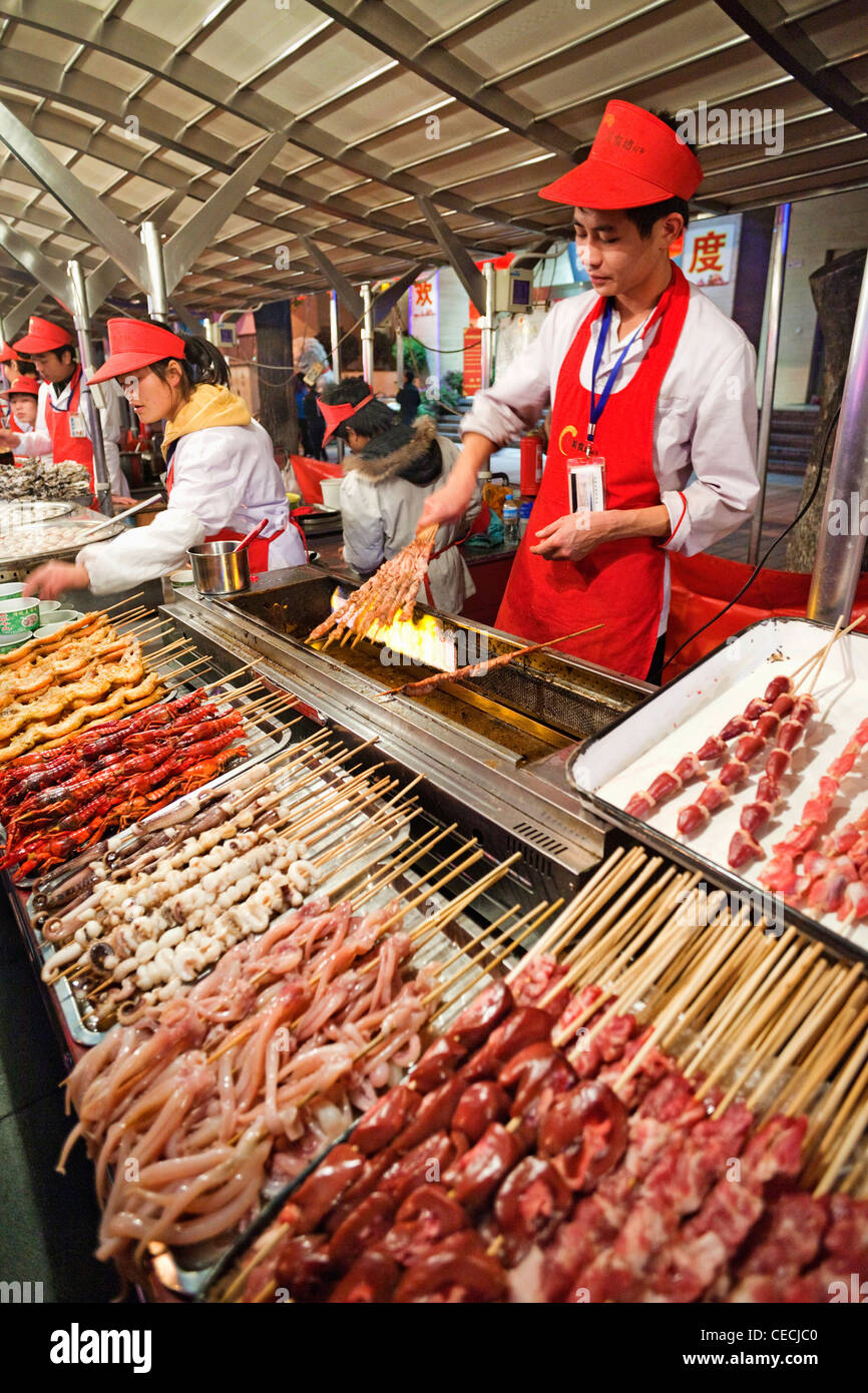 China,Beijing,Wangfujing Street,Donghuamen Night Food Market Stock ...