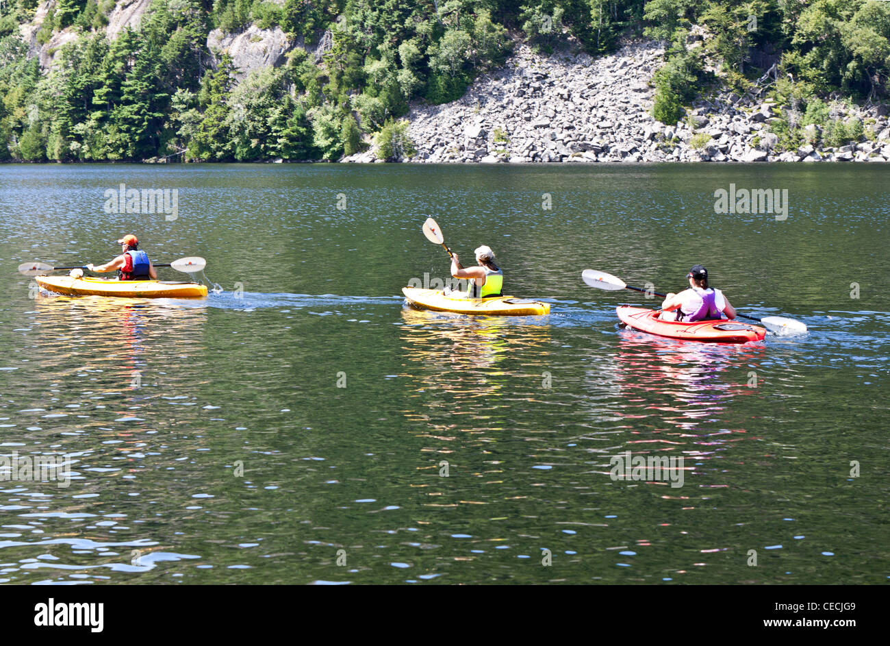 Kayaks on echo lake hi-res stock photography and images - Alamy