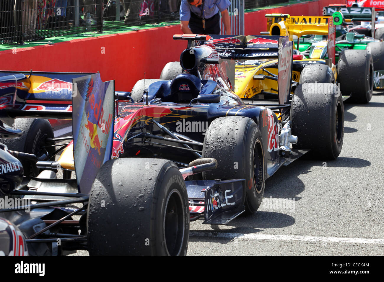 Parc ferme at the Formula One British Grand Prix Stock Photo - Alamy