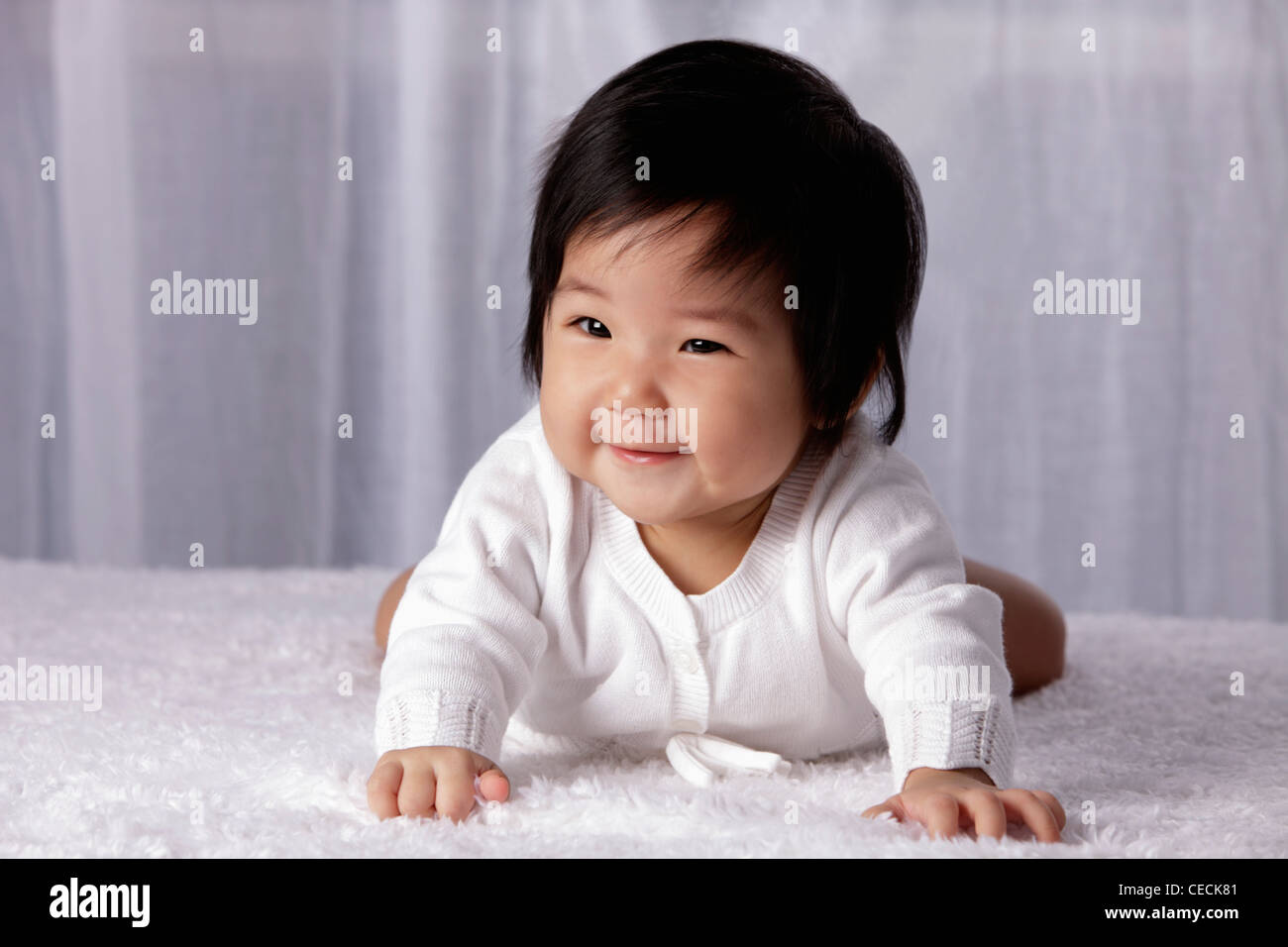 Smiling Asian Baby