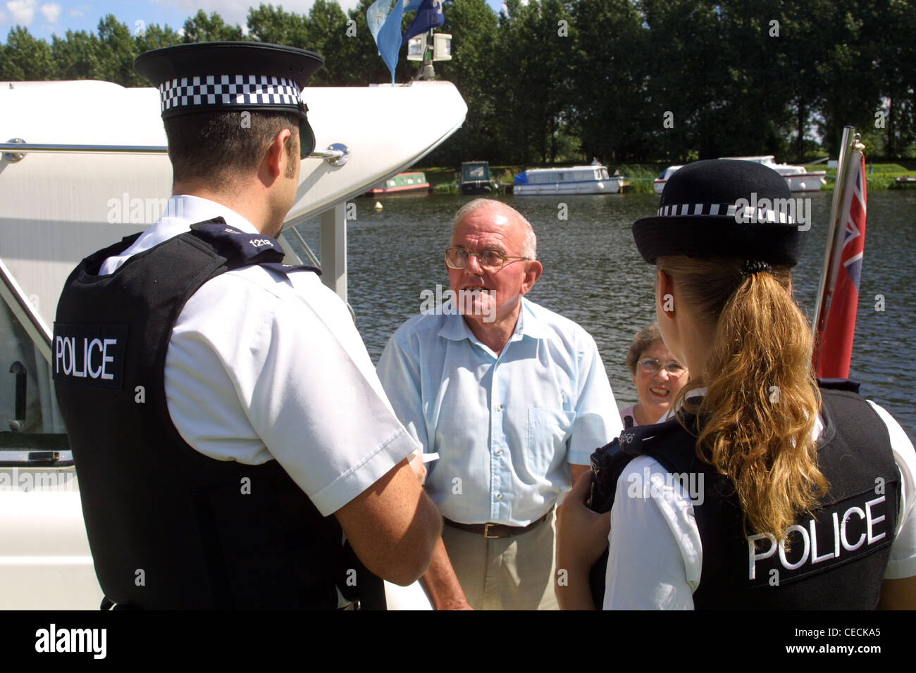 Protection officers in boat hi-res stock photography and images - Alamy